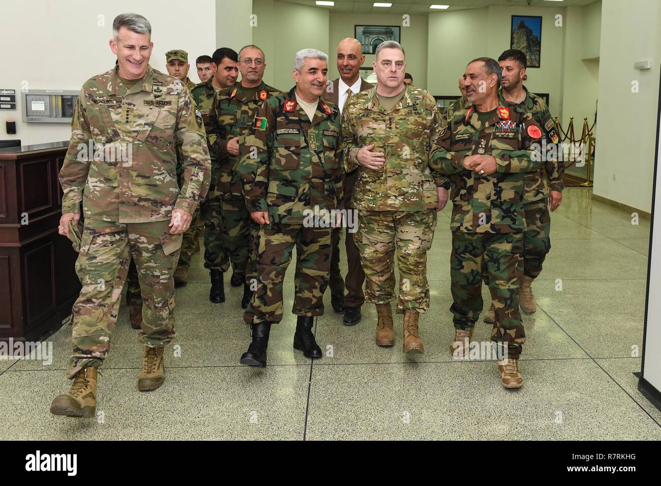 U.S. Army Chief of Staff Gen. Mark A. Milley meets with Gen. Qadam Shah ...