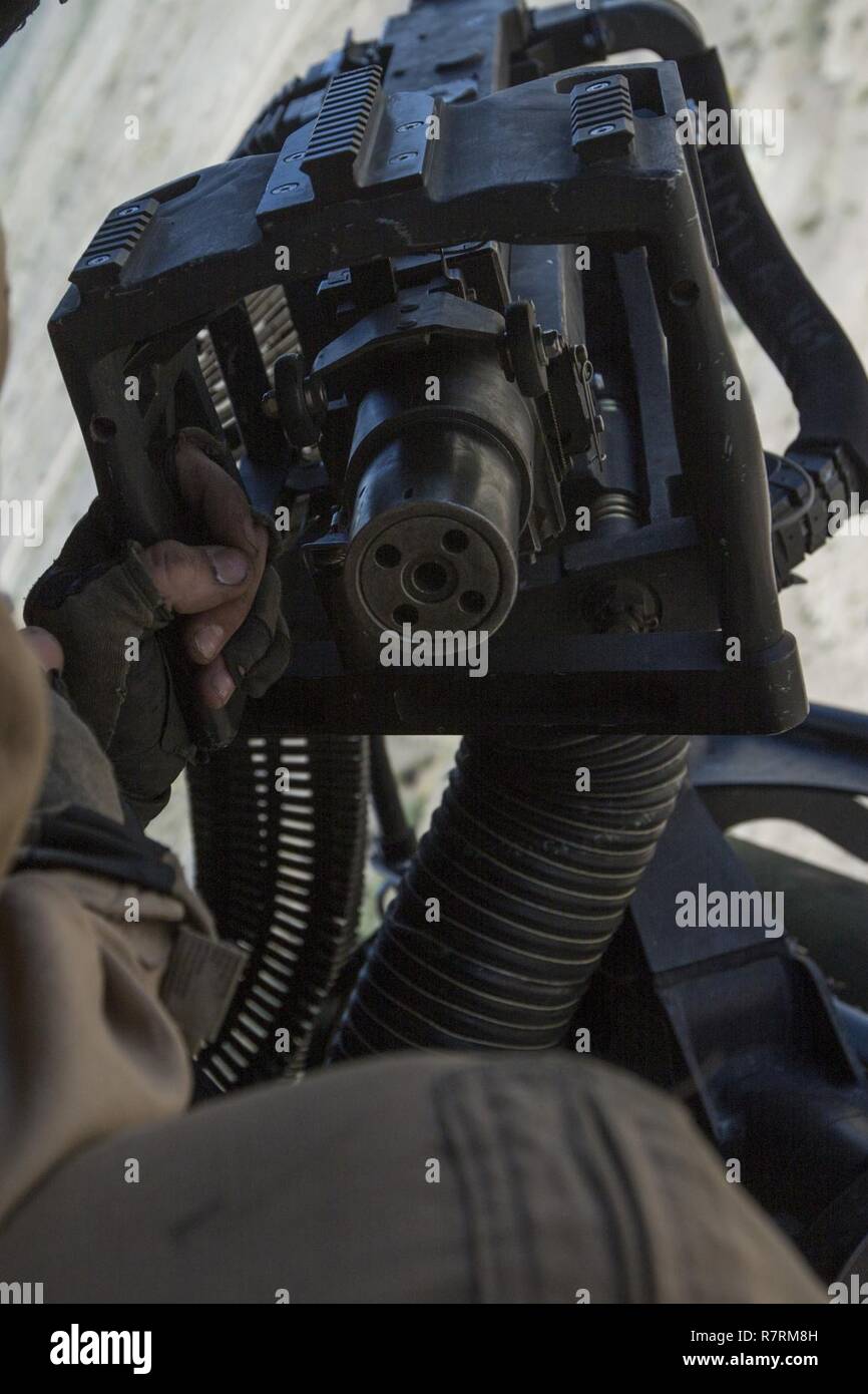 U.S. Marine Corps Cpl. Justin Gilstrap, crew chief with Marine Light ...