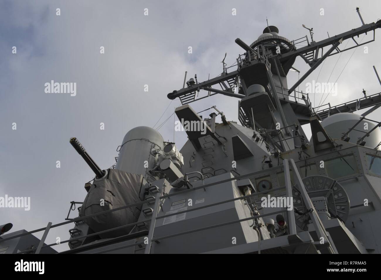 ATLANTIC OCEAN- (April 4, 2017) - The close-in weapons system and ...