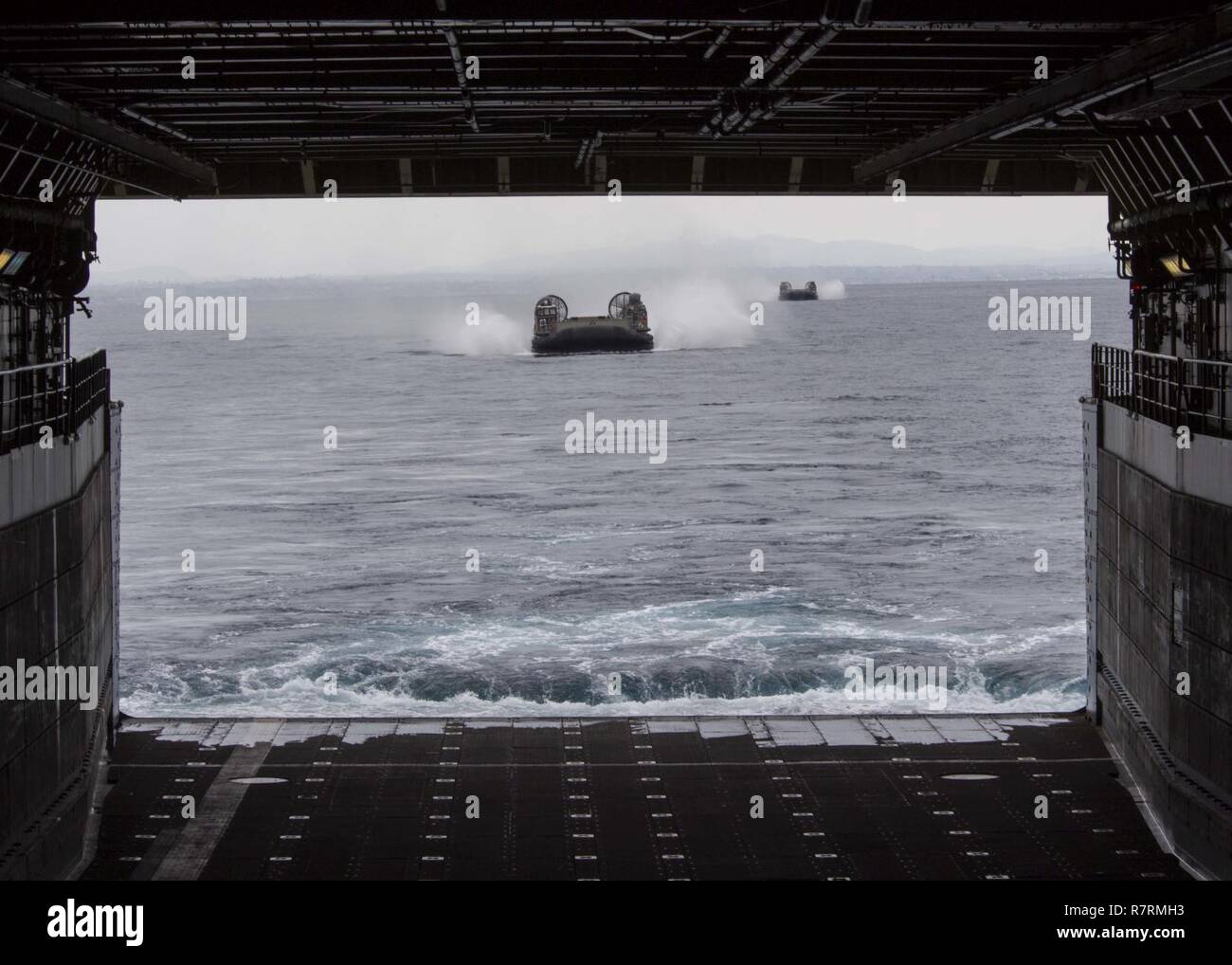 PACIFIC OCEAN- Landing Craft Air Cushion 44, assigned to Assault Craft ...