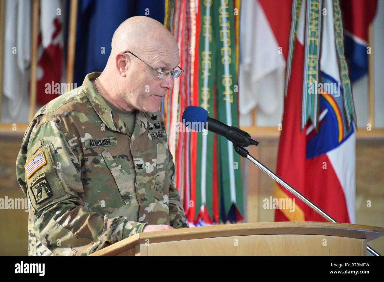 U.S. Army Col. Brian Almquist, the 212th Combat Support Hospital ...