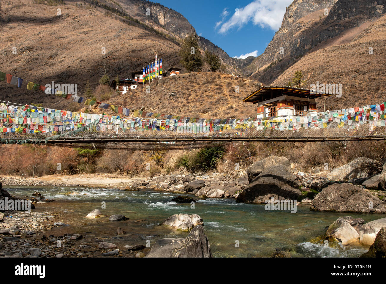 Tamchog lhakhang paro river bhutan hi-res stock photography and images ...