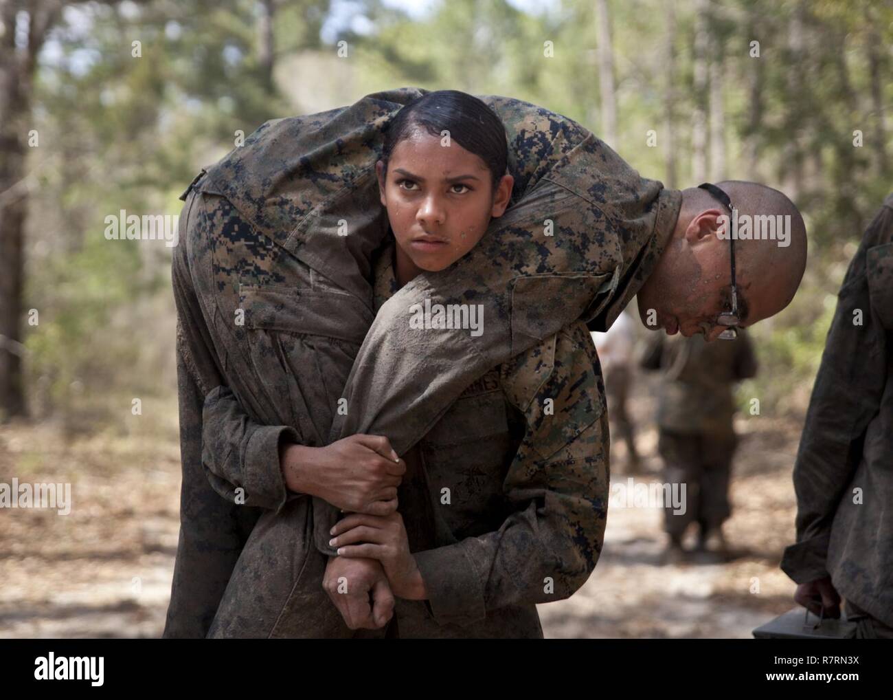 A U.S. Marine assigned to Ground Supply School (GSS), Marine Corps ...