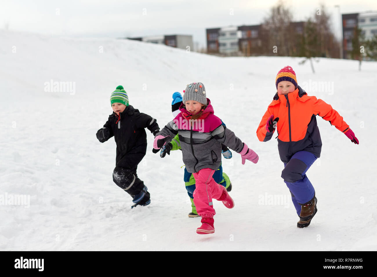 Boy chasing girl hi-res stock photography and images - Alamy