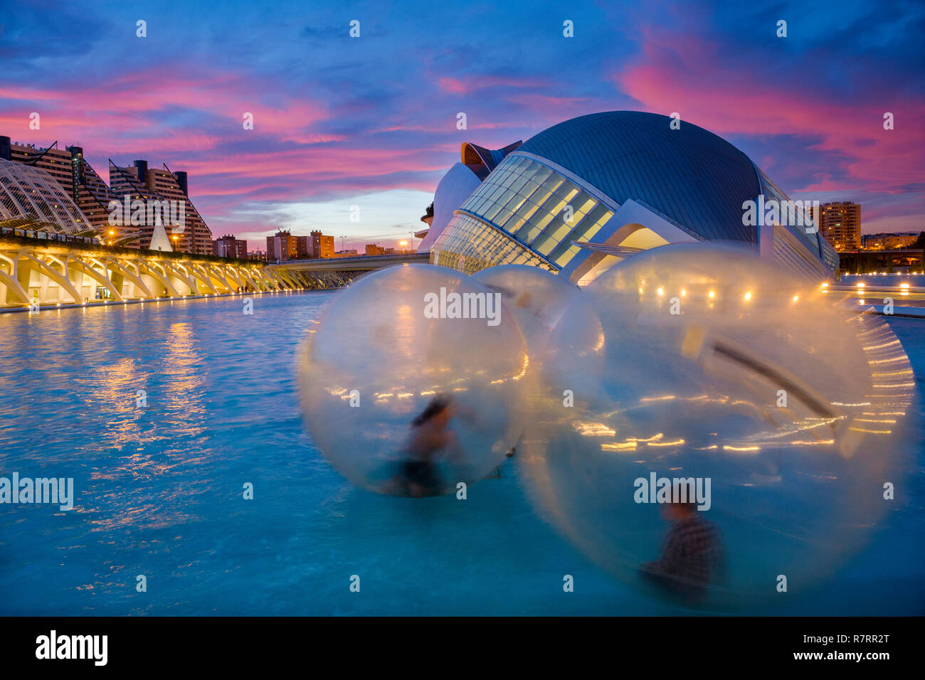Hemisferic. City of Arts and Sciences .Architect Santiago Calatrava ...