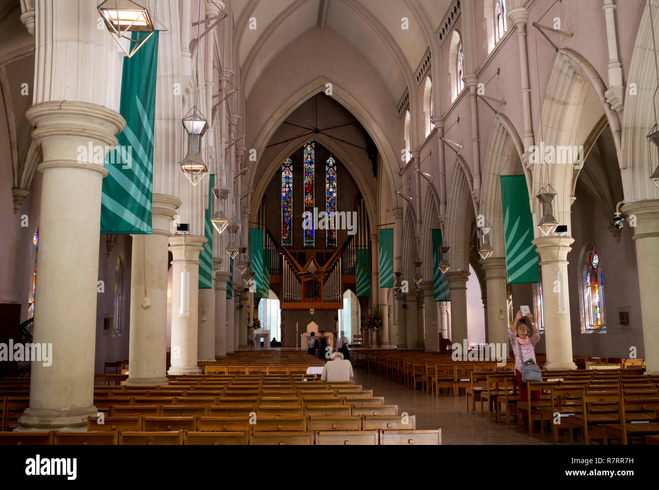 St. Stephen`s Cathedral, Brisbane, Queensland, Australia Stock Photo ...