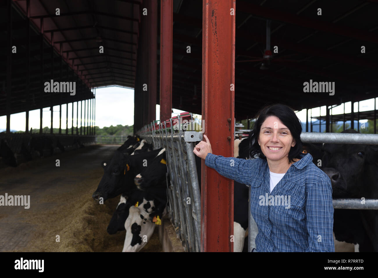 portrait of a farm woman Stock Photo - Alamy