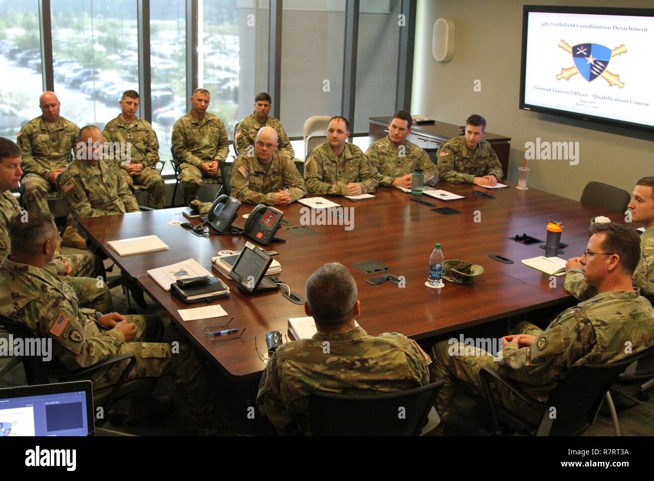 Speaking to the ground liaison officers U.S. Army Central Commander Lt ...