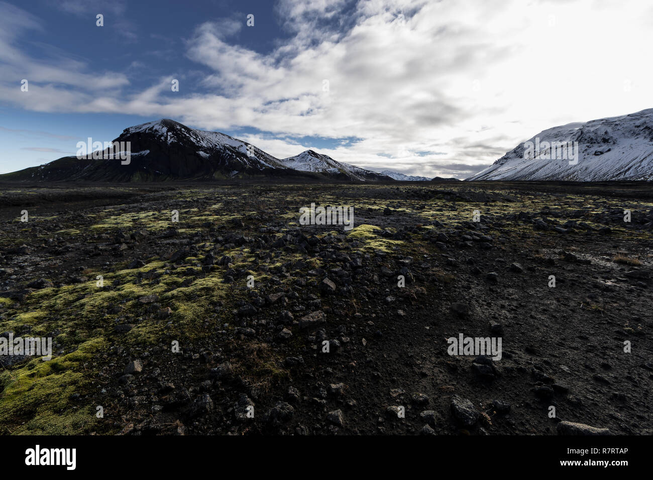 Views across Iceland's volcanic scenery Stock Photo - Alamy
