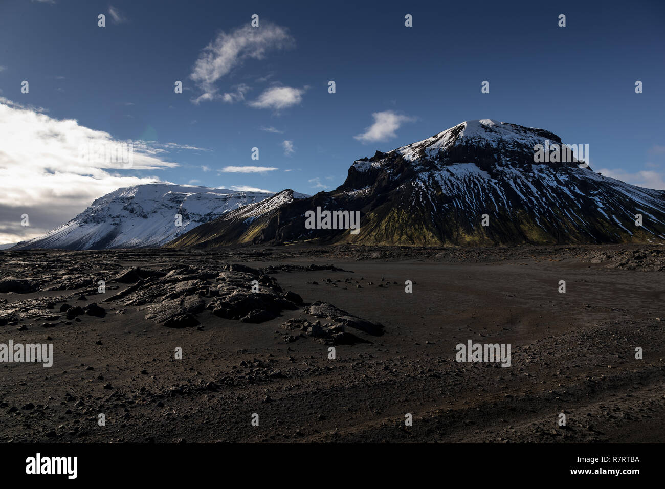 Views across Iceland's volcanic scenery Stock Photo - Alamy