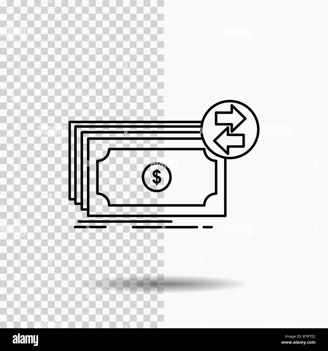 Closeup on banknotes Stock Vector Images - Alamy