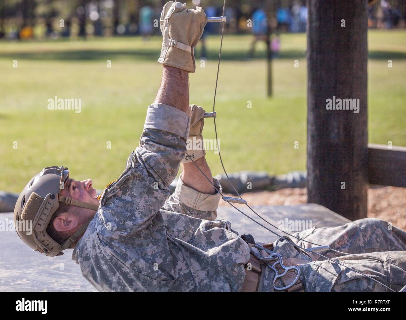 U.S. Army Ranger Capt. Travis Griffin, assigned to the 199th Maneuver ...