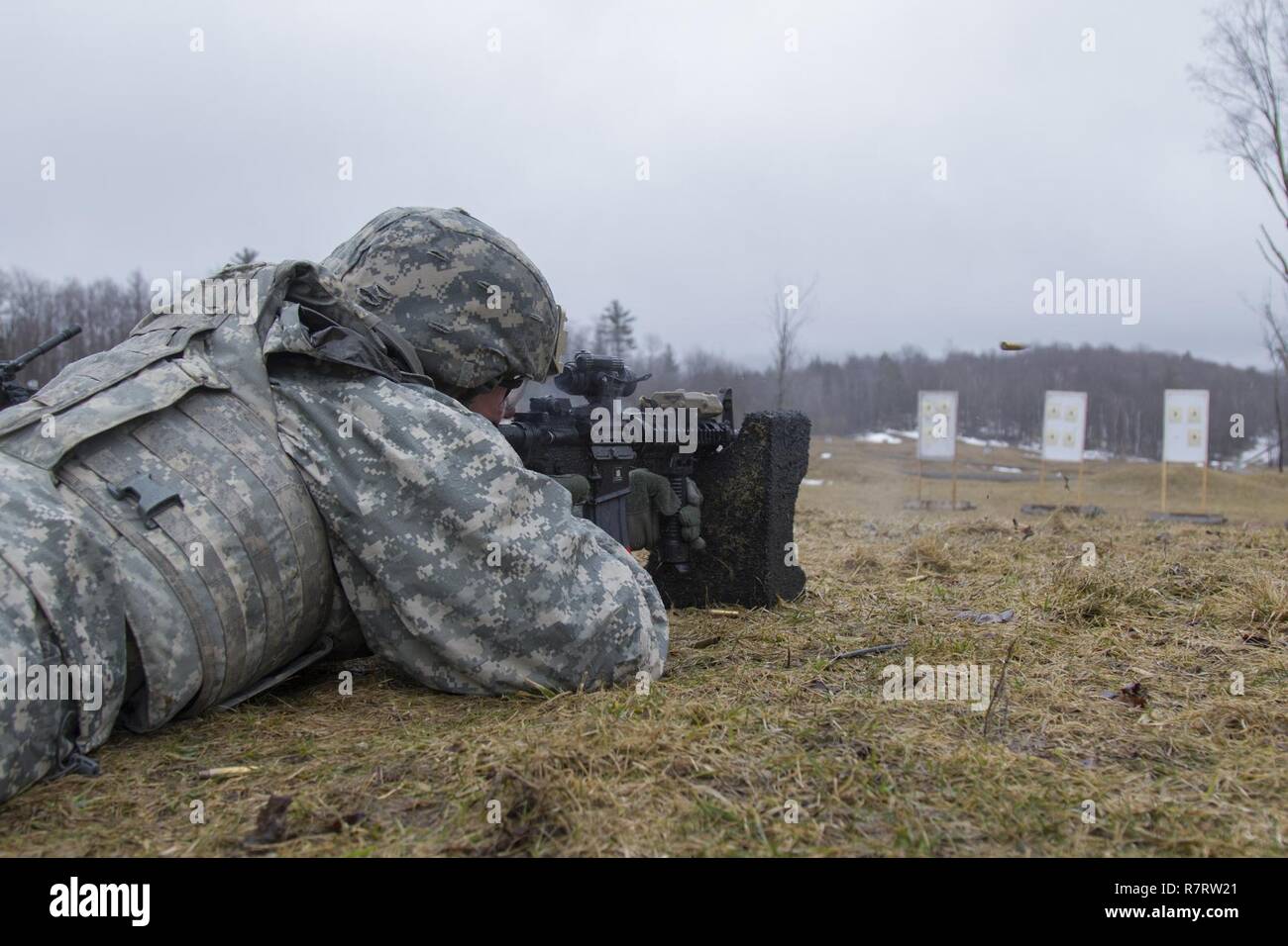 U.S. Army Spc. Travis Lathe, Alpha Troop, 1st Squadron, 172nd Cavalry ...