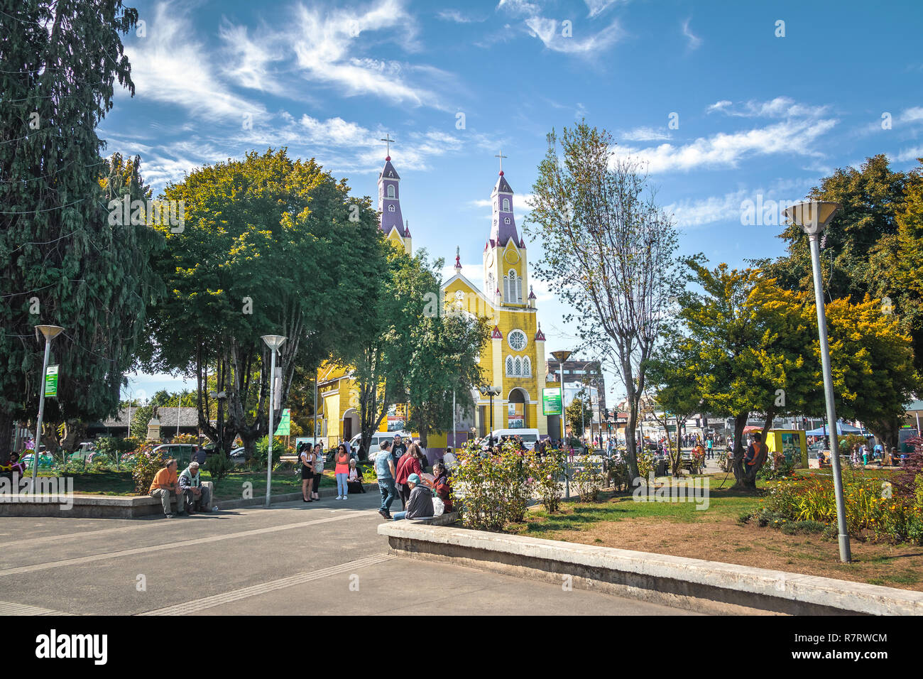 Castro chile church hi-res stock photography and images - Alamy