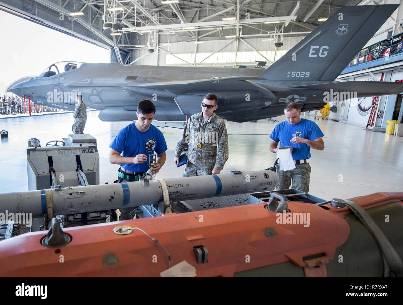 The 96th Aircraft Maintenance Squadron Blue team begins the preparation ...