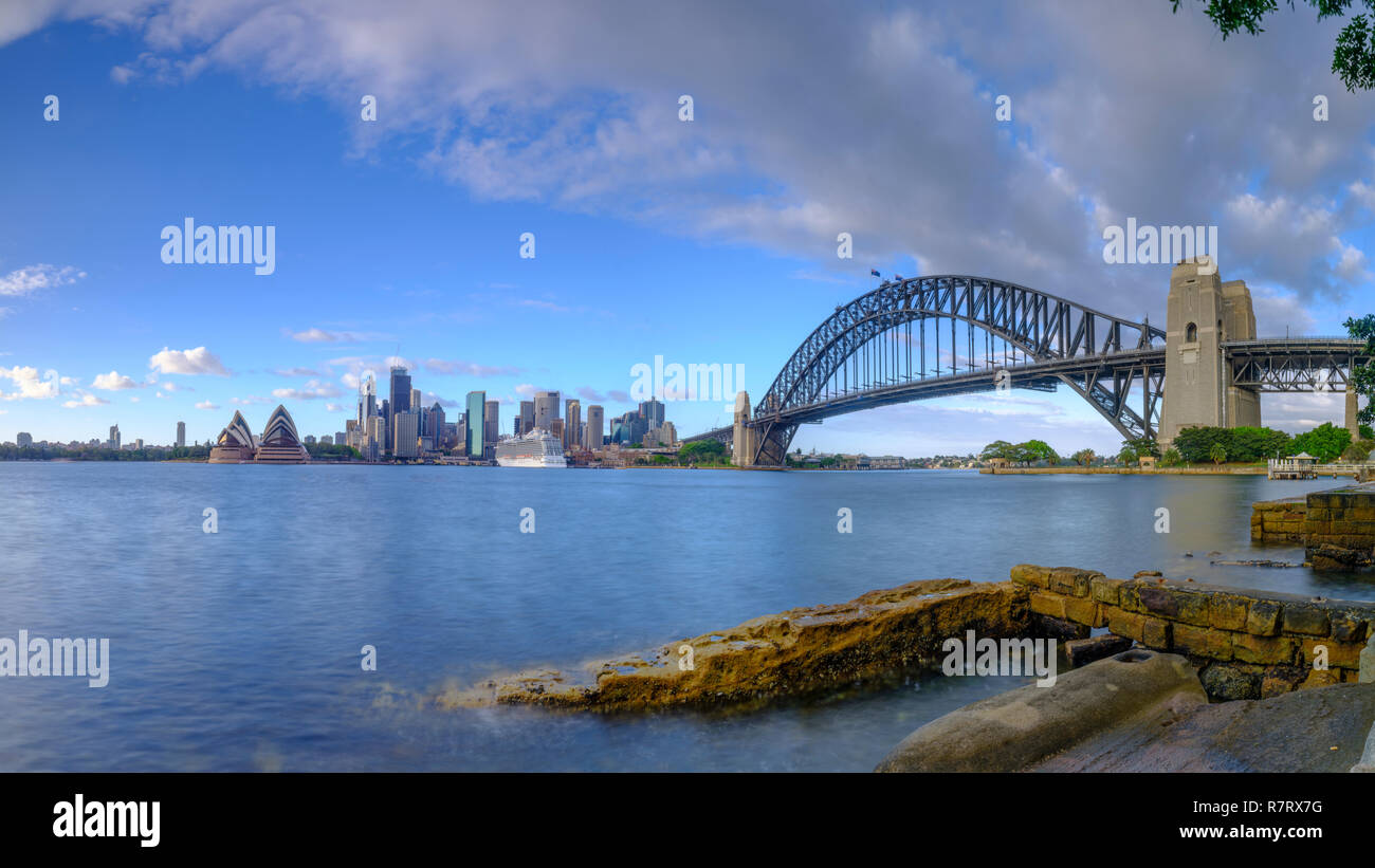 Sydney opera house bridge aerial hi-res stock photography and images ...