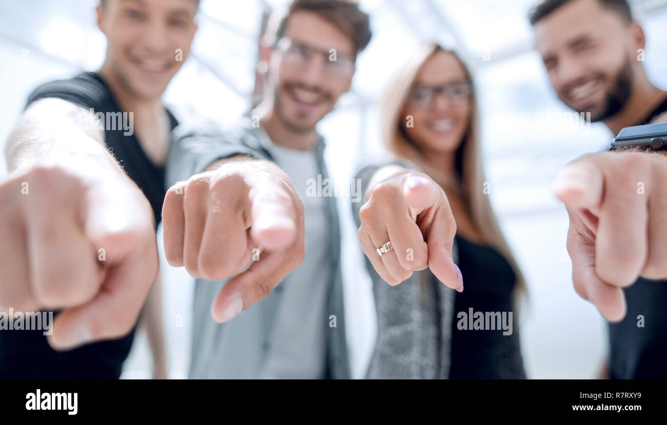 Handsome peoples pointing his finger to you Stock Photo - Alamy