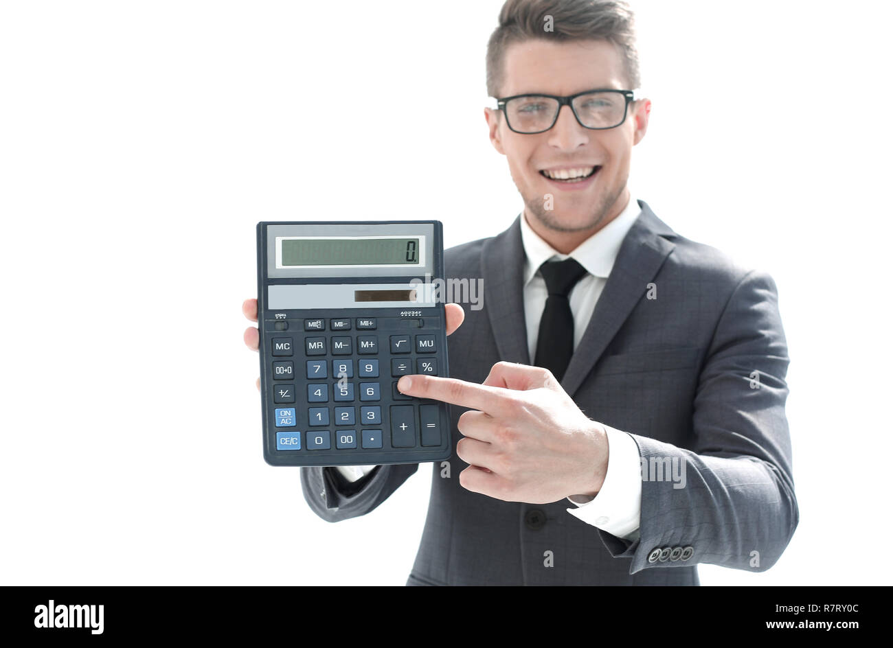 Male hands calculator counting hi-res stock photography and images - Alamy