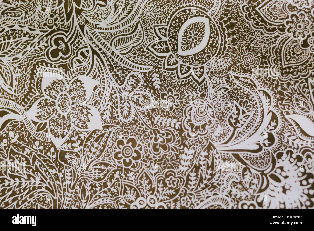 floral pattern on the fabric. texture or background Stock Photo - Alamy