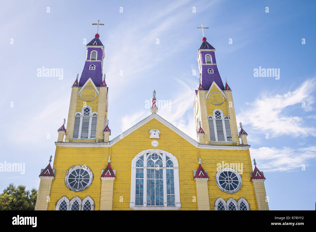 Chiloe church unesco castro hi-res stock photography and images - Alamy