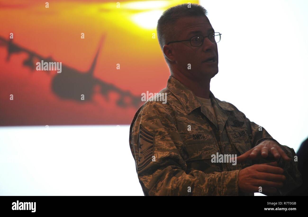 Chief Master Sgt. Gregory Smith, the command chief of Air Force Special Operations Command ...