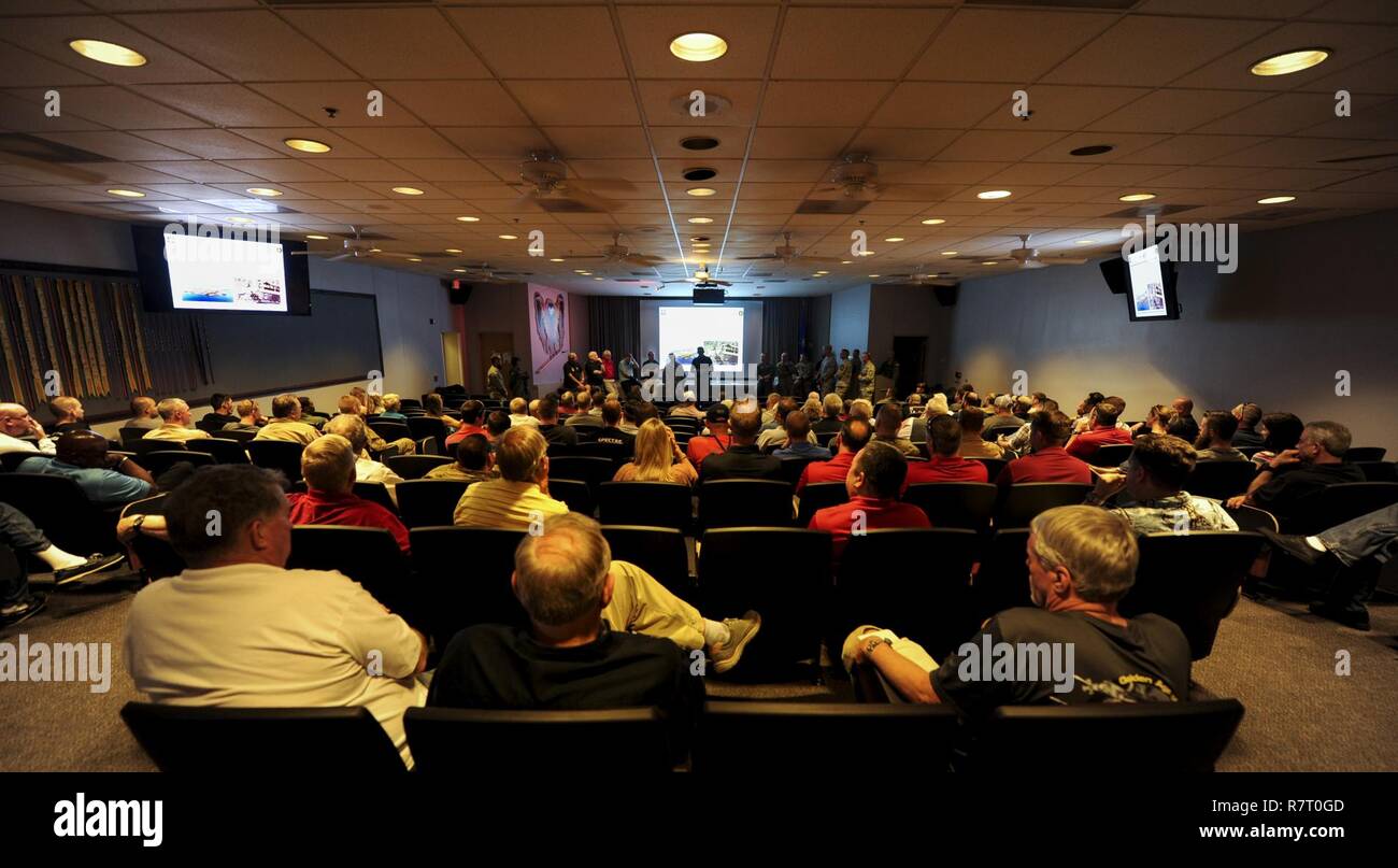 Air Commandos with the 4th Special Operations Squadron attend a brief ...