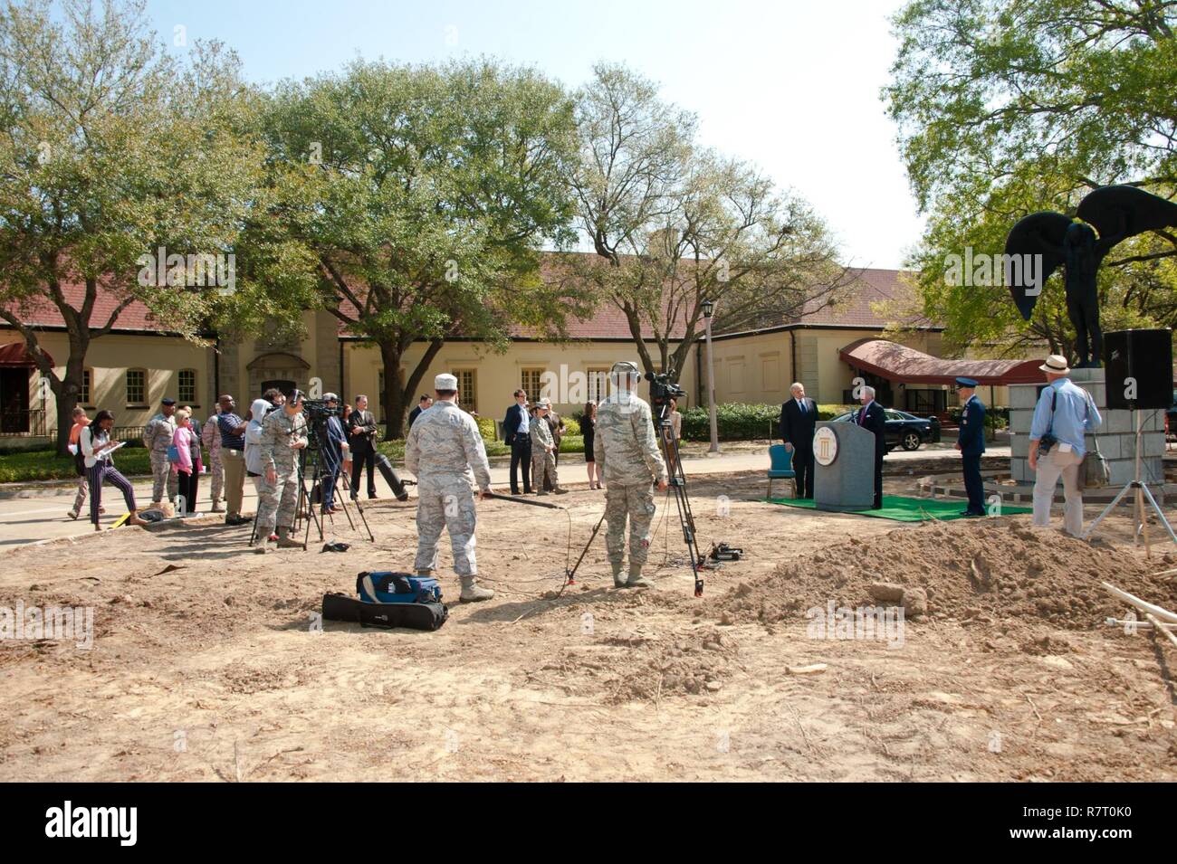 Maxwell AFB, Ala. - Montgomery Mayor Todd Strange held his weekly press ...