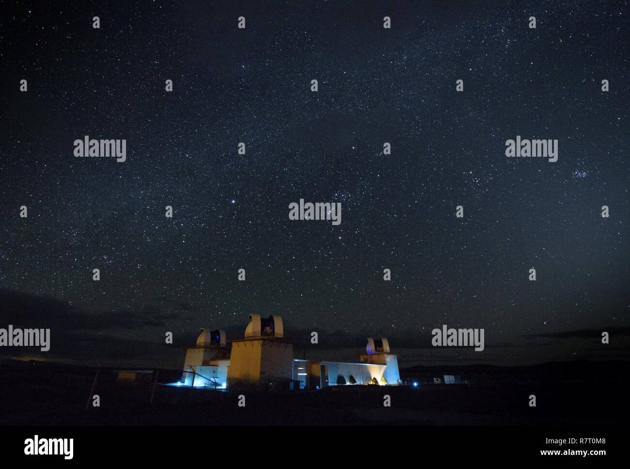 Stars fill the sky above the the ground-based electro-optical deep ...