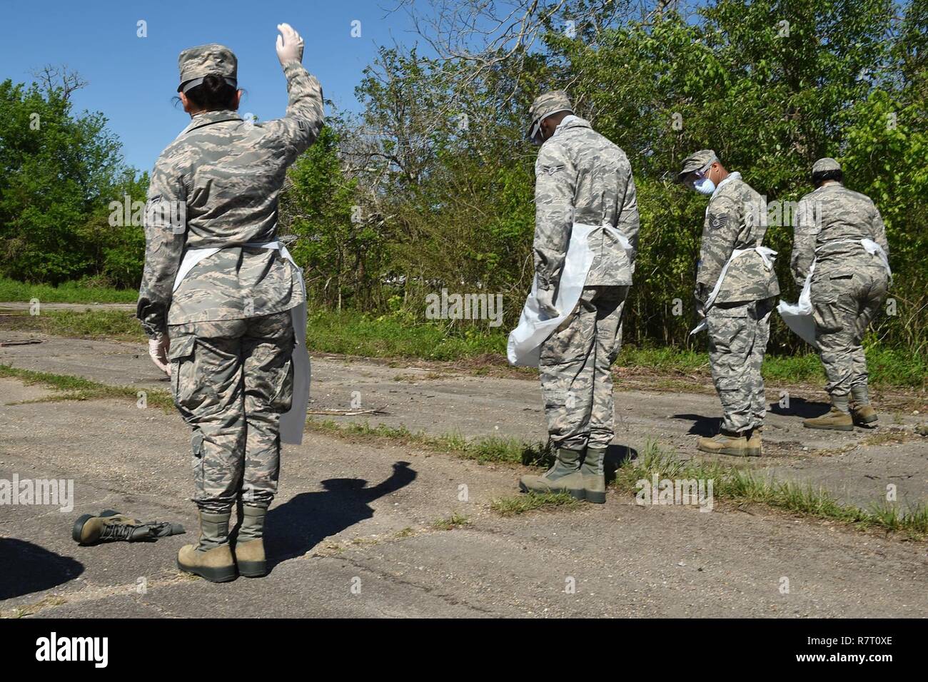 Airmen with 159th Force Support Squadron conducted search and recovery ...