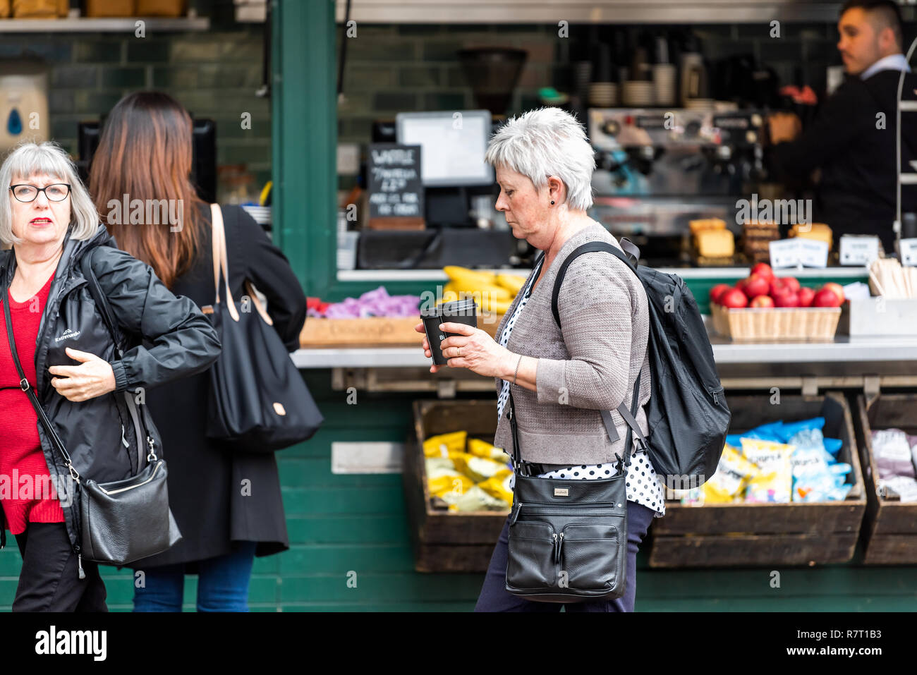 Cafe counter queue hi-res stock photography and images - Alamy