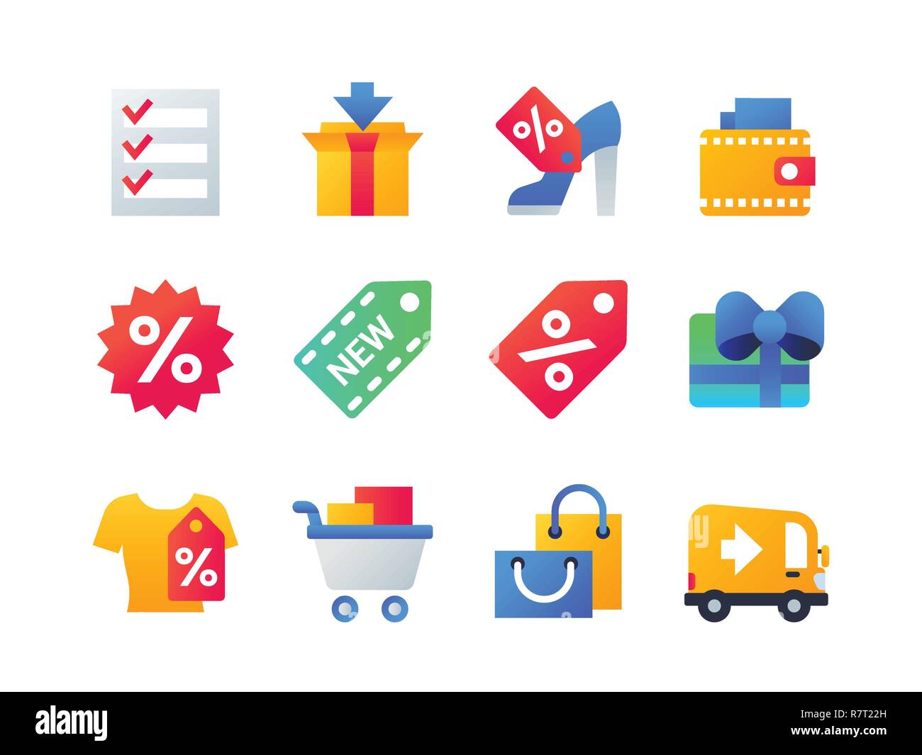 Online shopping set Stock Vector Images - Alamy