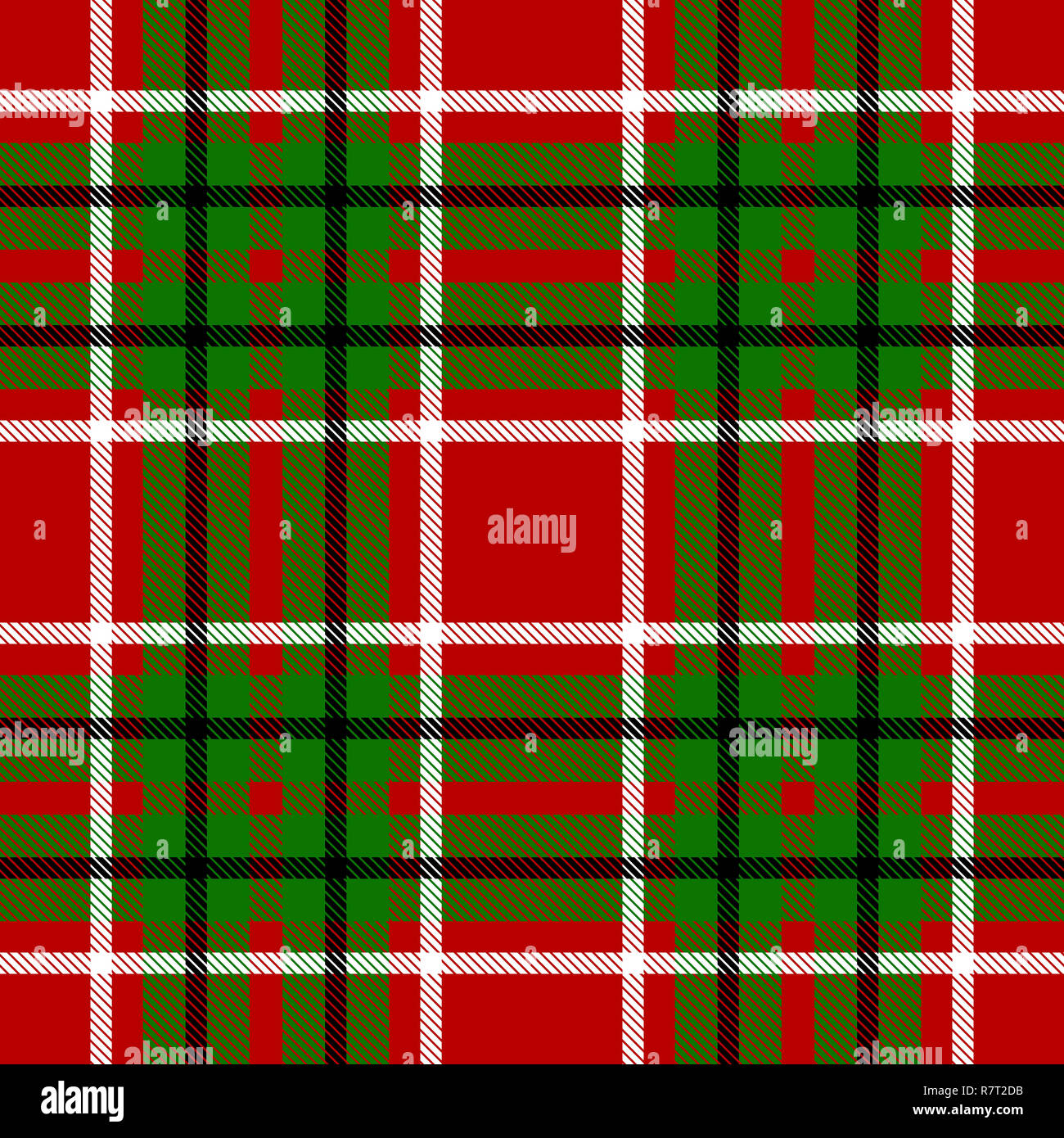 Seamless christmas check pattern black, whte, green and red. Design for ...