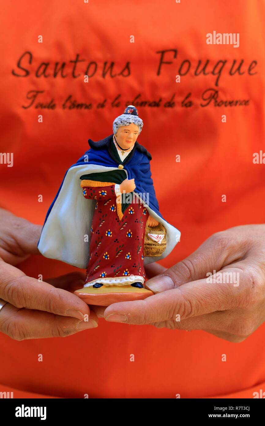 France, Bouches du Rhone, Aix en Provence, Fouque santons, Renaude ...