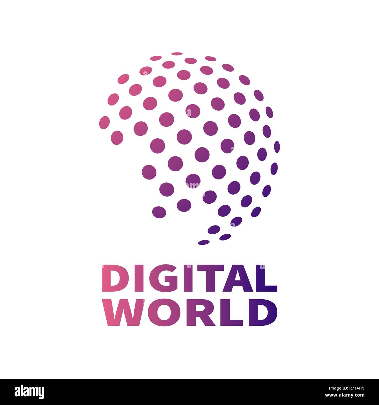 Vector digital global technology concept Stock Vector Image & Art - Alamy