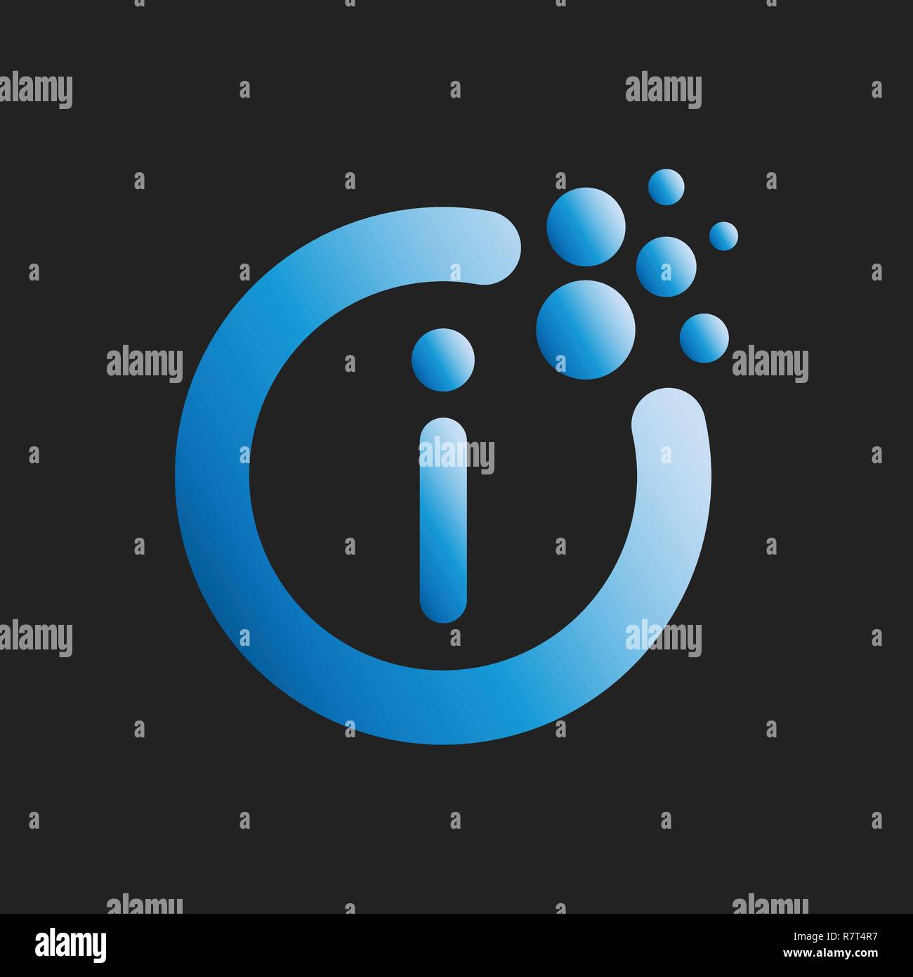 Letter I info logo icon design template elements Stock Vector Image ...