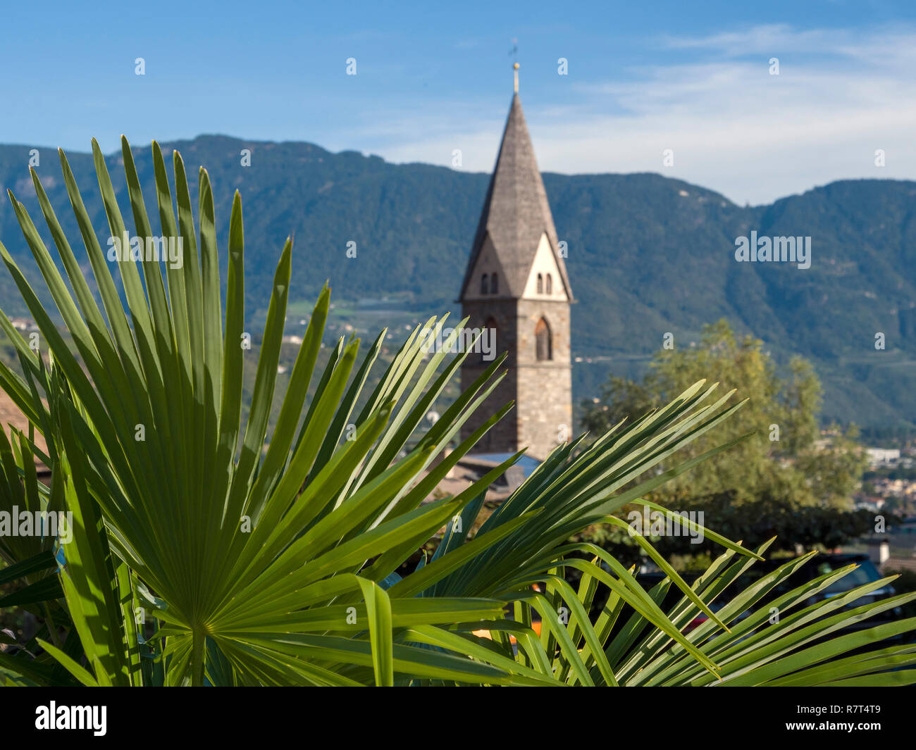 church, Lagundo village near Merano, Region South Tyrol-Bolzano, Italy ...