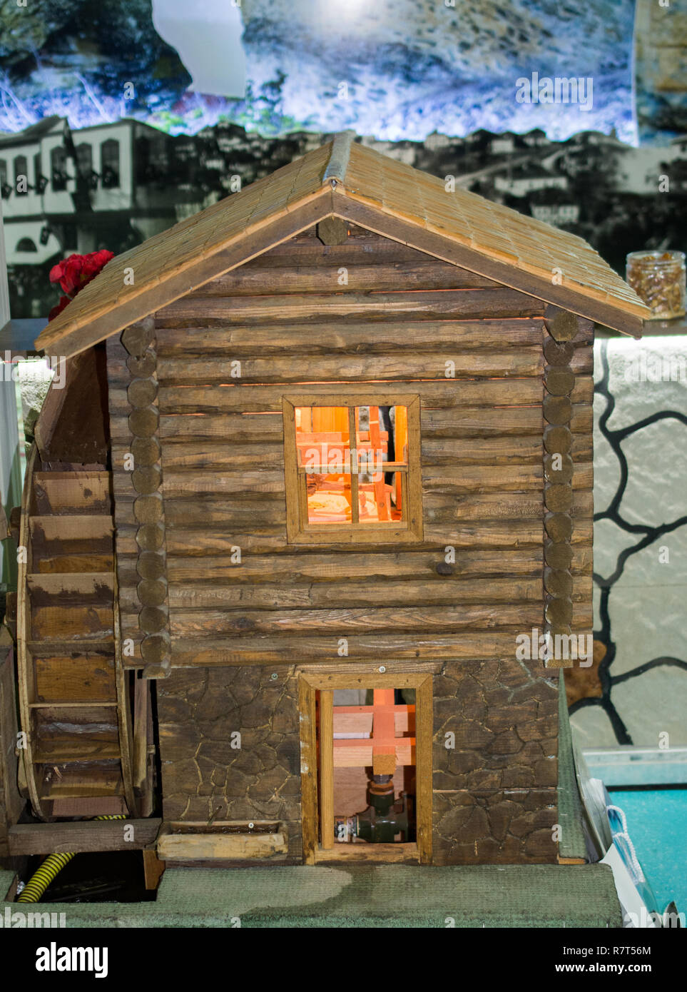 Little hut for shelter made in simple style in view Stock Photo - Alamy