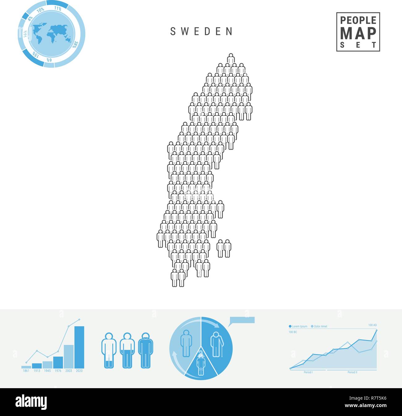 Europe map infographic age hi-res stock photography and images - Alamy