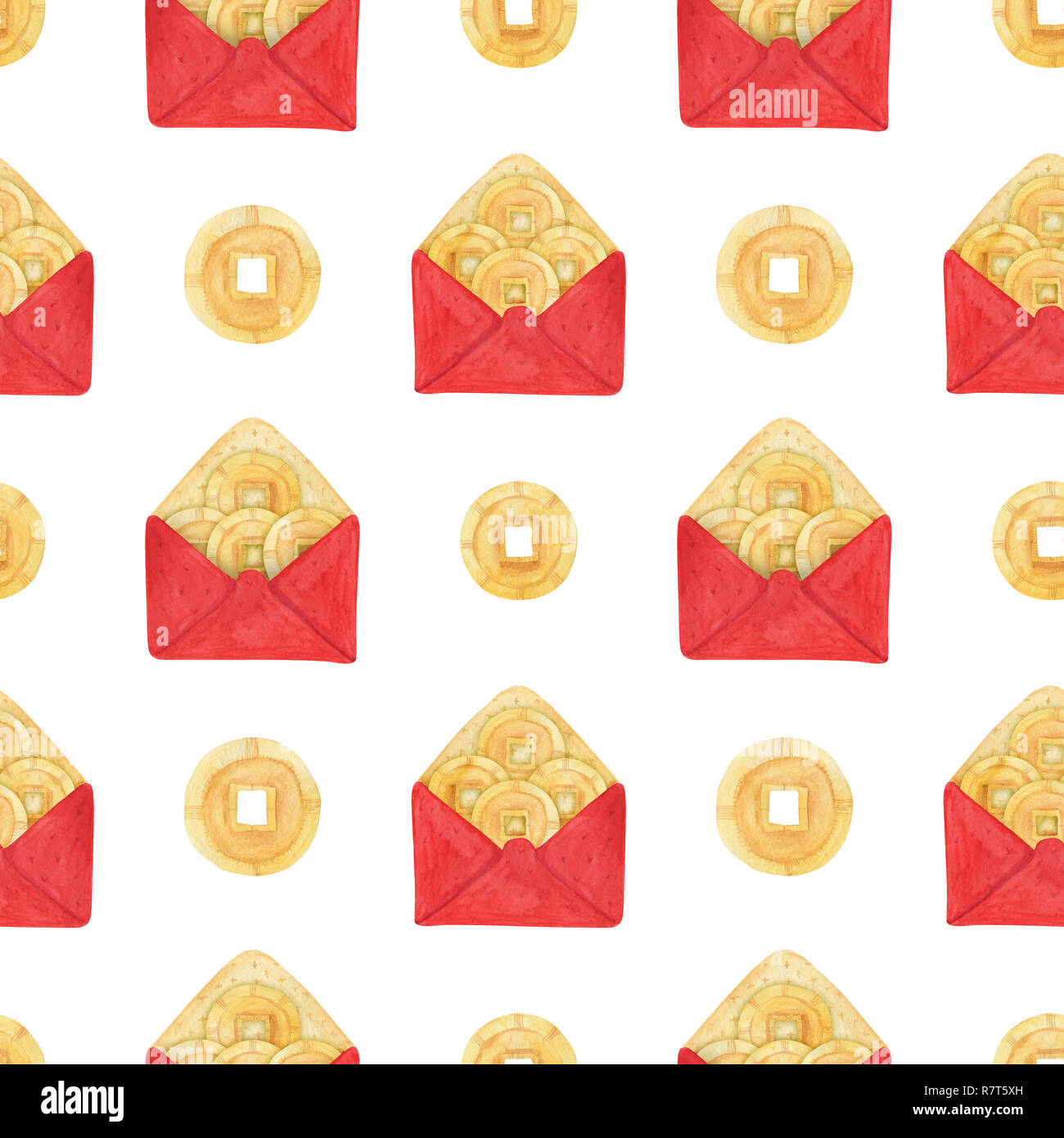 Chinese New Year Red Envelope and Lucky Money Stock Photo - Alamy