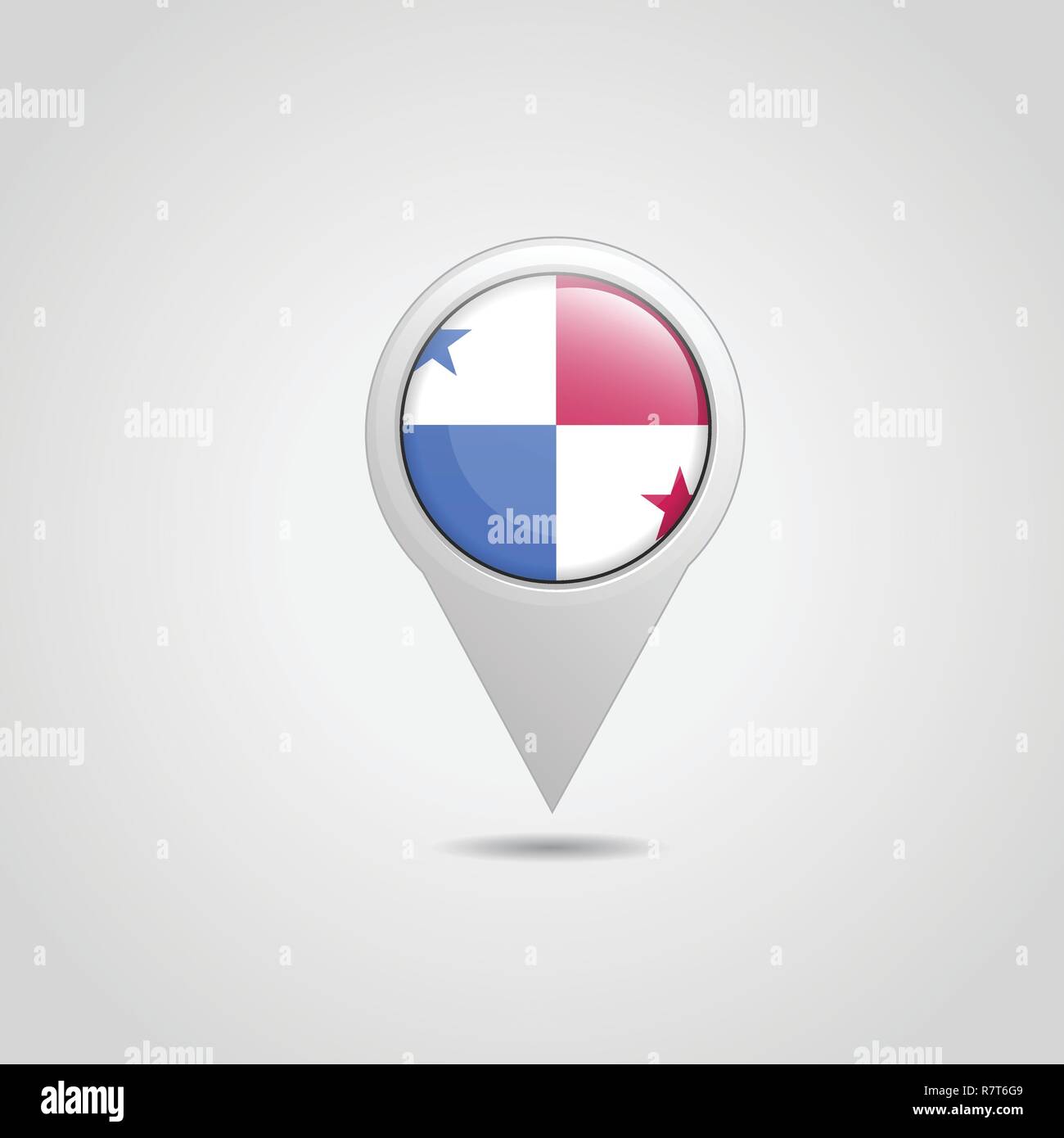 Map panama pin hi-res stock photography and images - Alamy