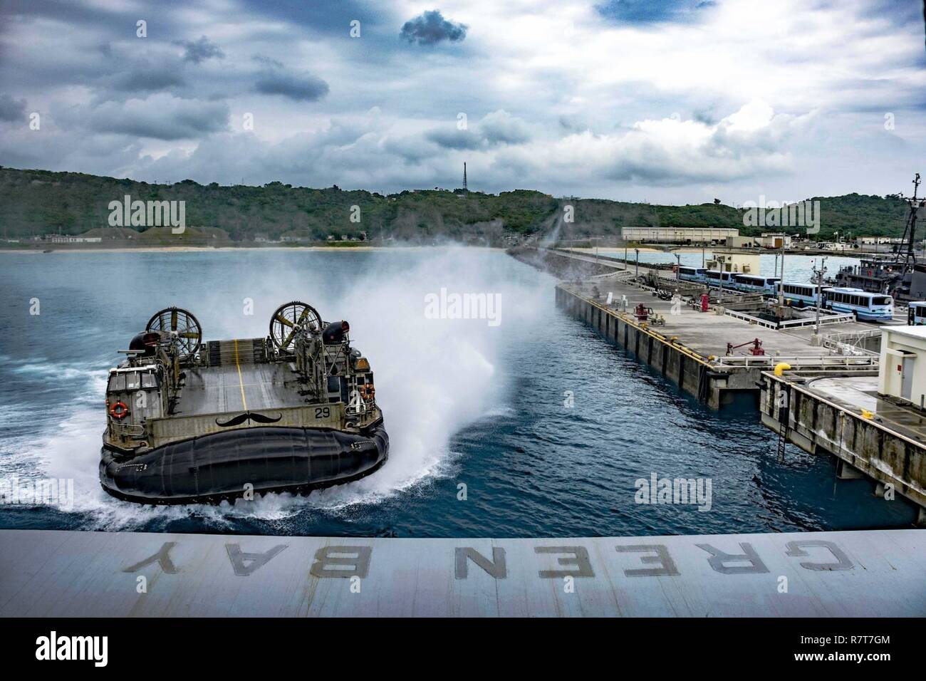 OKINAWA, Japan (April 6, 2017) Landing craft air cushion 29, assigned ...