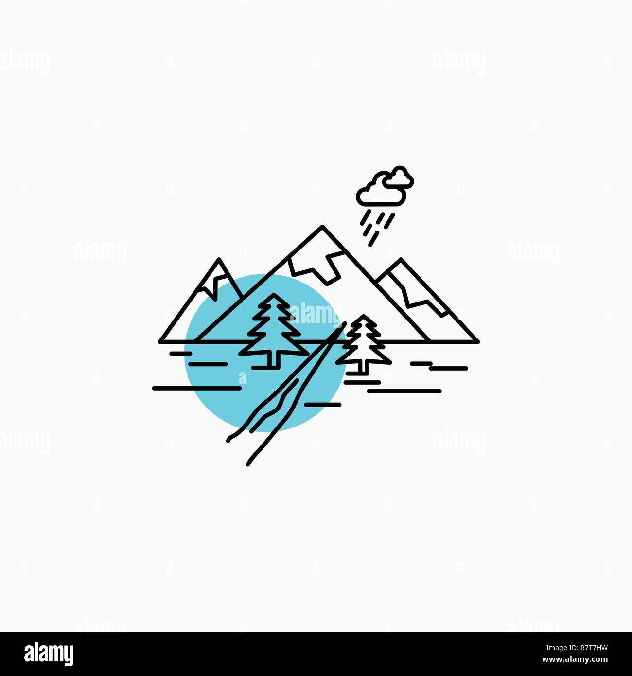 Valley of rocks Stock Vector Images - Alamy