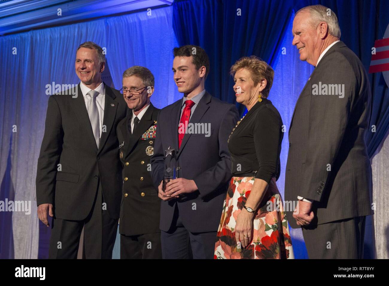 WASHINGTON- Alexander McGrath, center, poses for a group photo during ...