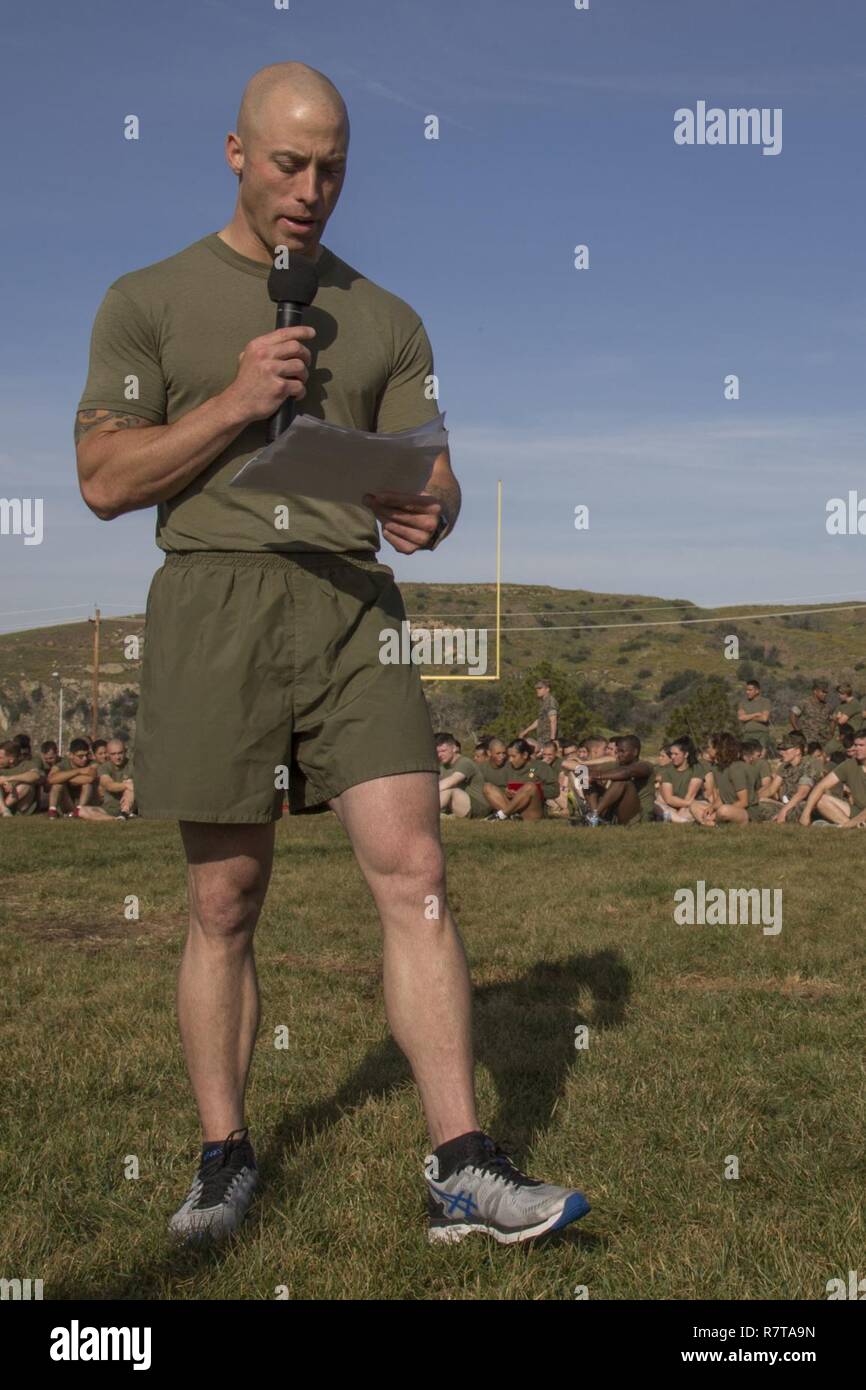 U.S. Marine Corps 1st Sgt. Christian Bull, First Sergeant, Alpha ...