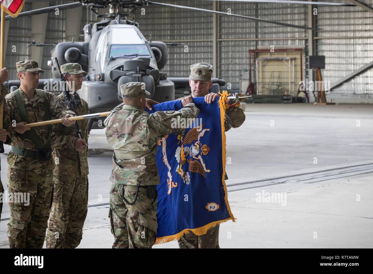 Lt. Col. Robert Bryant, Task Force Warhawk commander, and Command Sgt ...