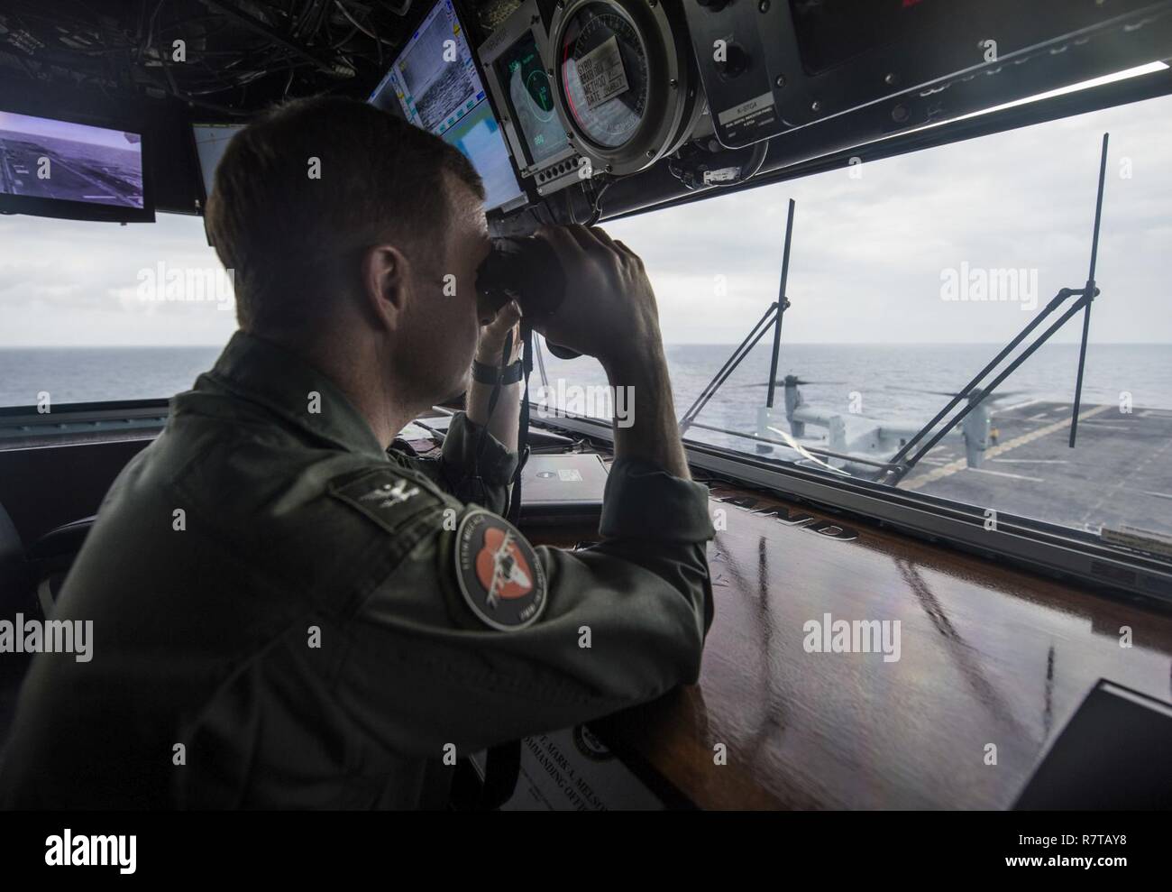 SOUTH CHINA SEA (April 5, 2017) Capt. Mark A. Melson, commanding ...