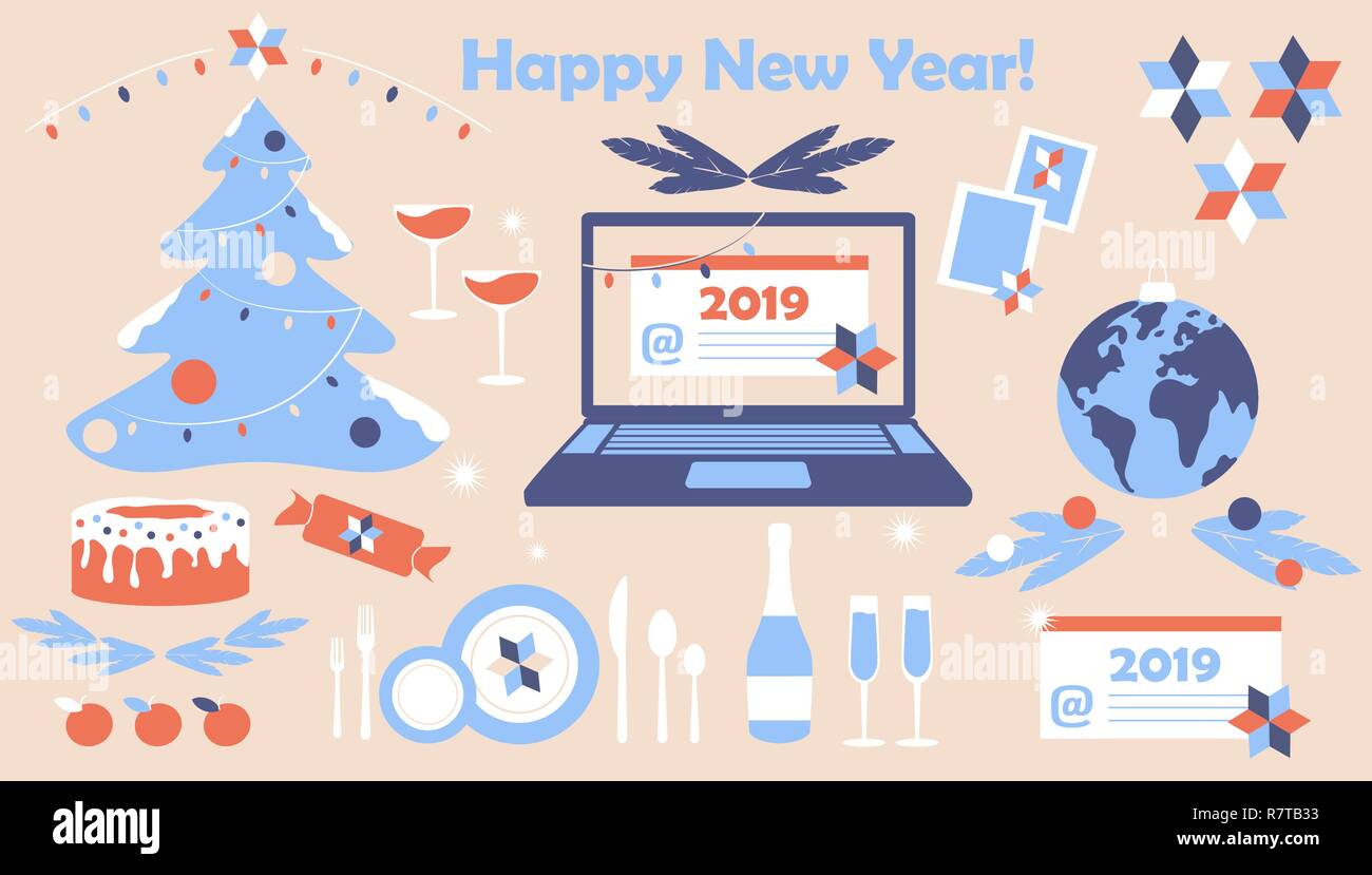 Christmas plates Stock Vector Images - Alamy