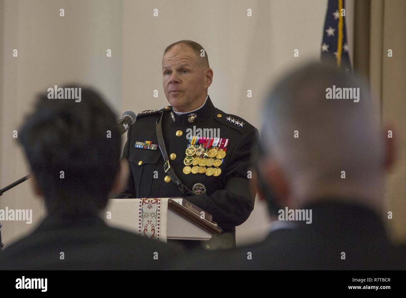 Commandant of the Marine Corps Gen. Robert B. Neller speaks during the ...