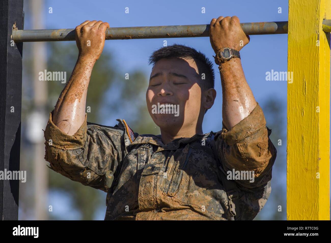 U.S. Army Ranger 1st Lt. Joseph Jeon, from the 3rd Infantry Division ...
