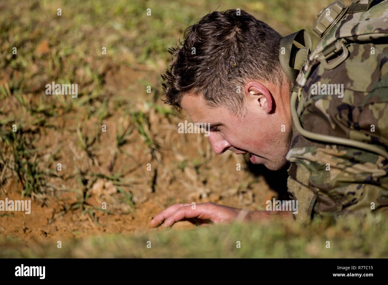 U.S. Army Ranger Capt. Erick Can den Heuvel, from Ft. Jackson, S.C ...